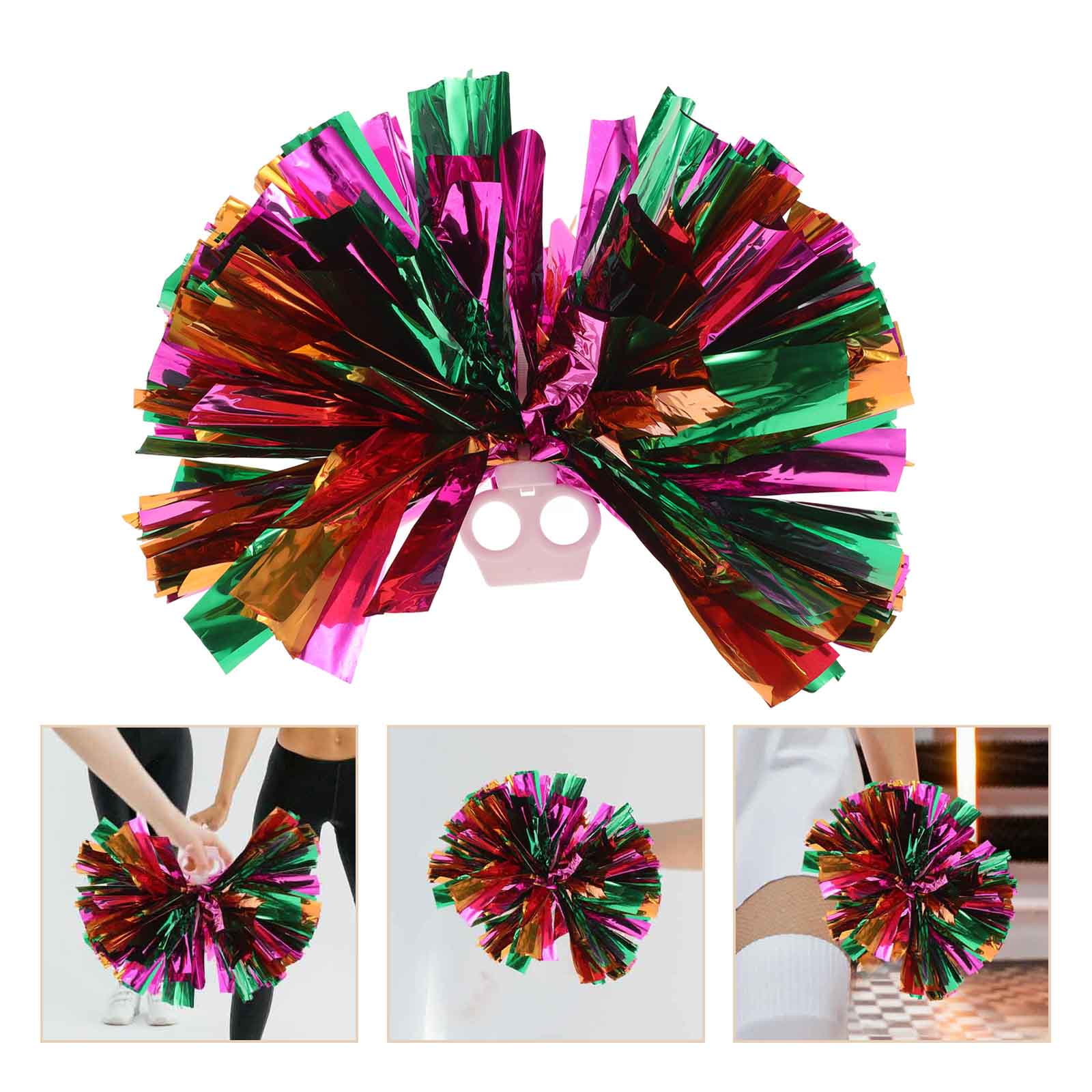Raindrops Cheerleader Pom Poms Team Spirit Boosting Rose Red 2Pcs ...