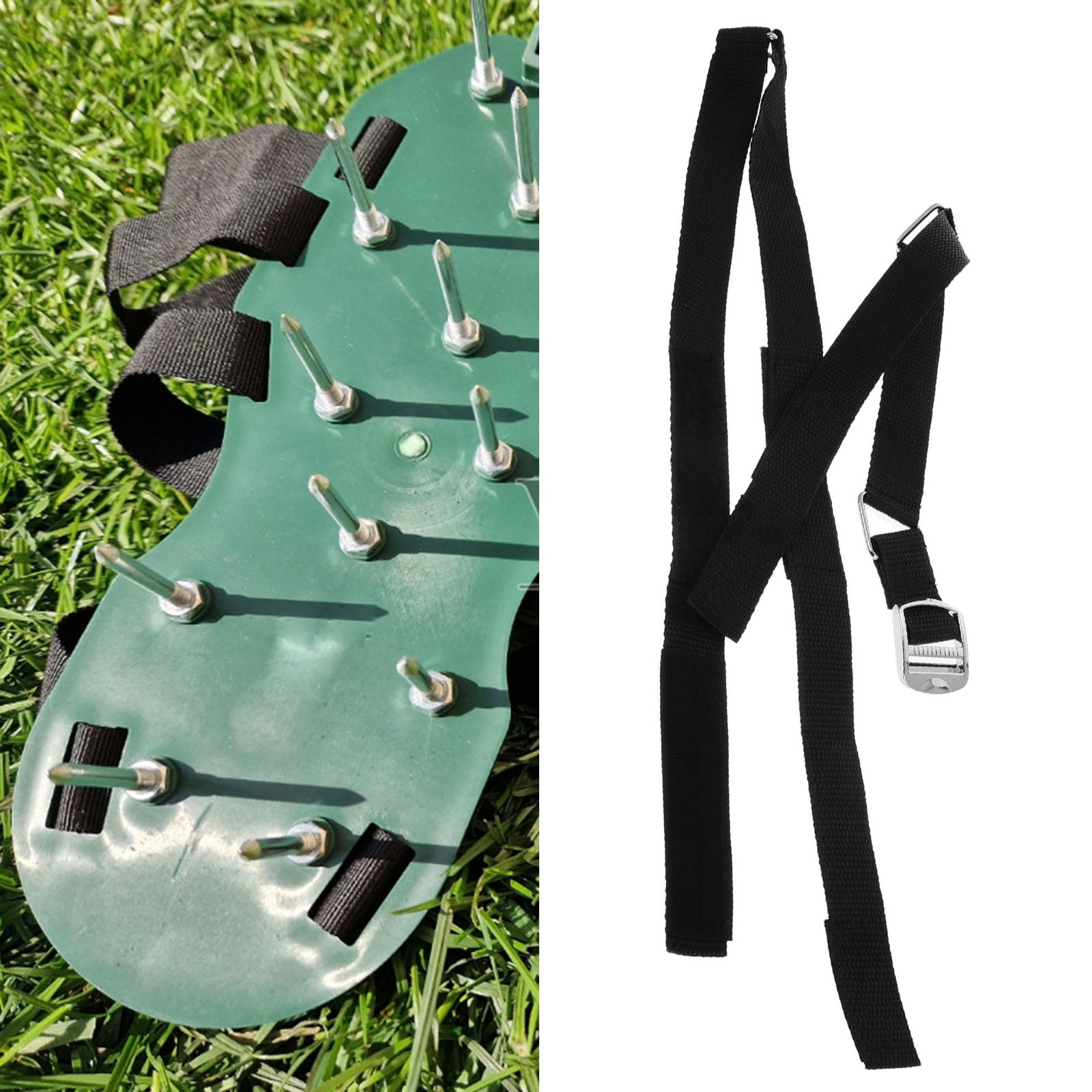 Worgeous 2 Pair Adjustable Strap Grass Aerating Shoes Straps For Lawn ...