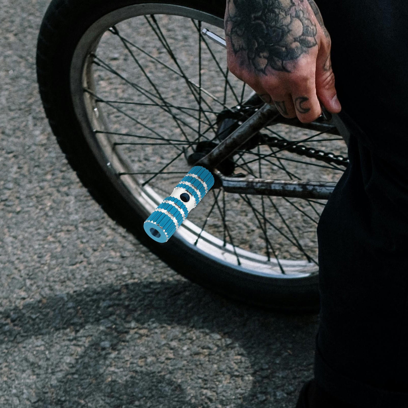 Worgeous 2 Pair Standing Pegs Bicycle Mini Bike Foot Cycling Rear Stunt ...