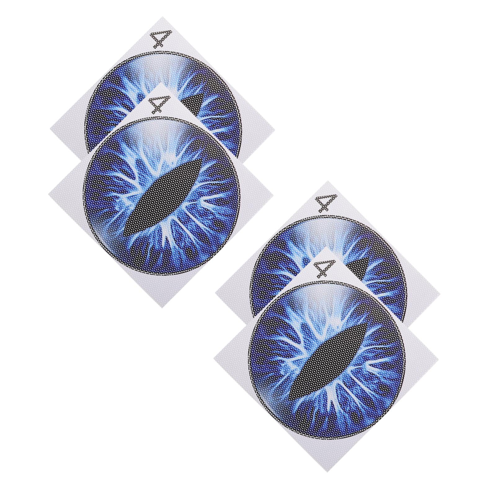 Worgeous 2 Pairs Beast Eyes Headlight Decals Stickers For Headlights ...