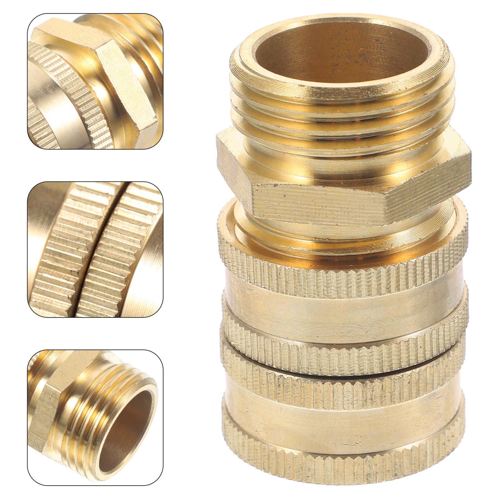 Worgeous 2 Pairs Garden Hose Adapter 3/4 Inch Hose Coupler Quick ...