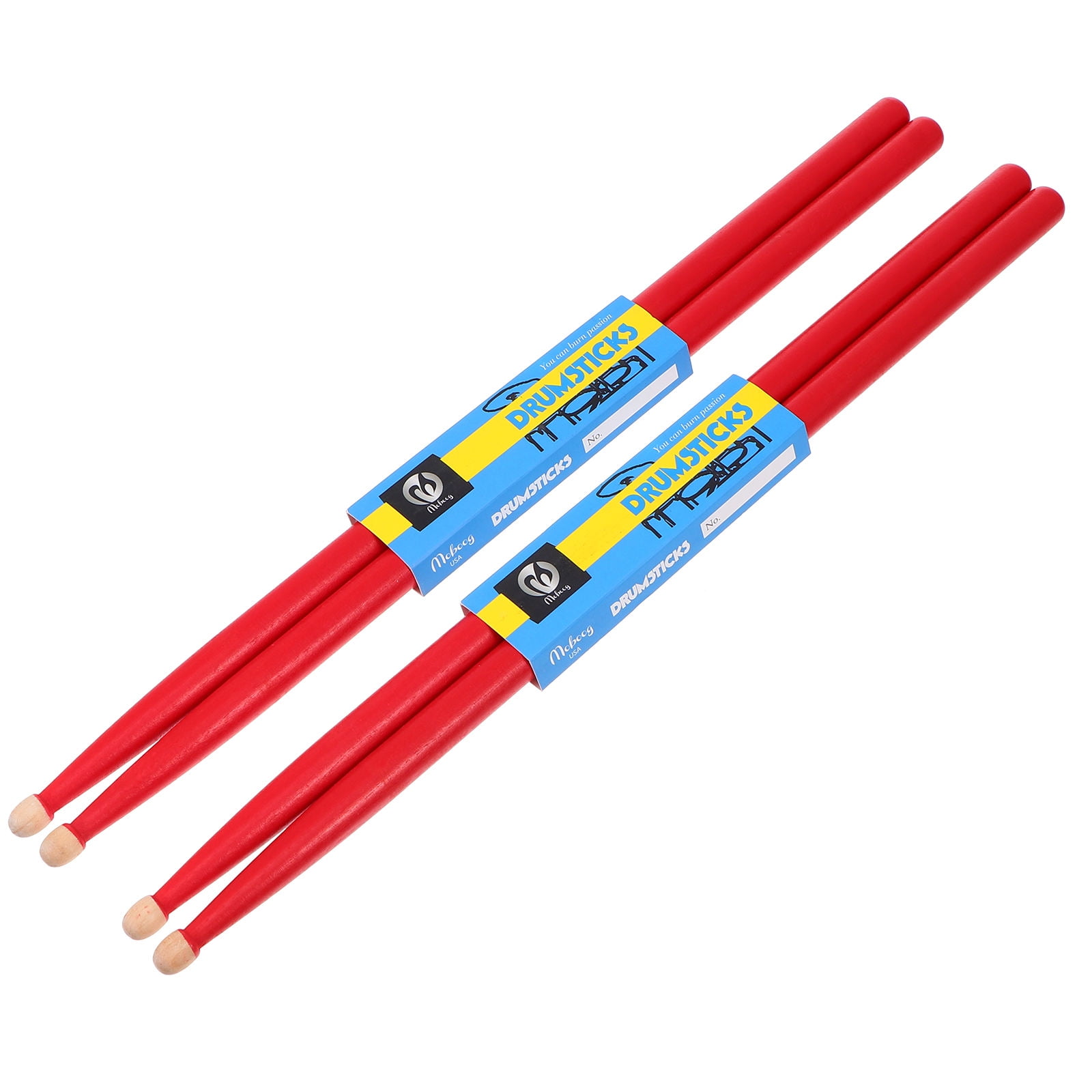 Worgeous 2 Pairs Maple Drumstick Percussion Drum Tool Useful Percussion ...