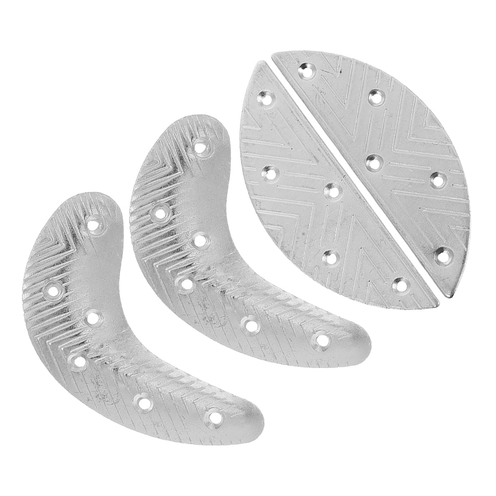 Worgeous 2 Pairs Metal Heel Pads Shoes Iron Sole Repair Heel Savers ...