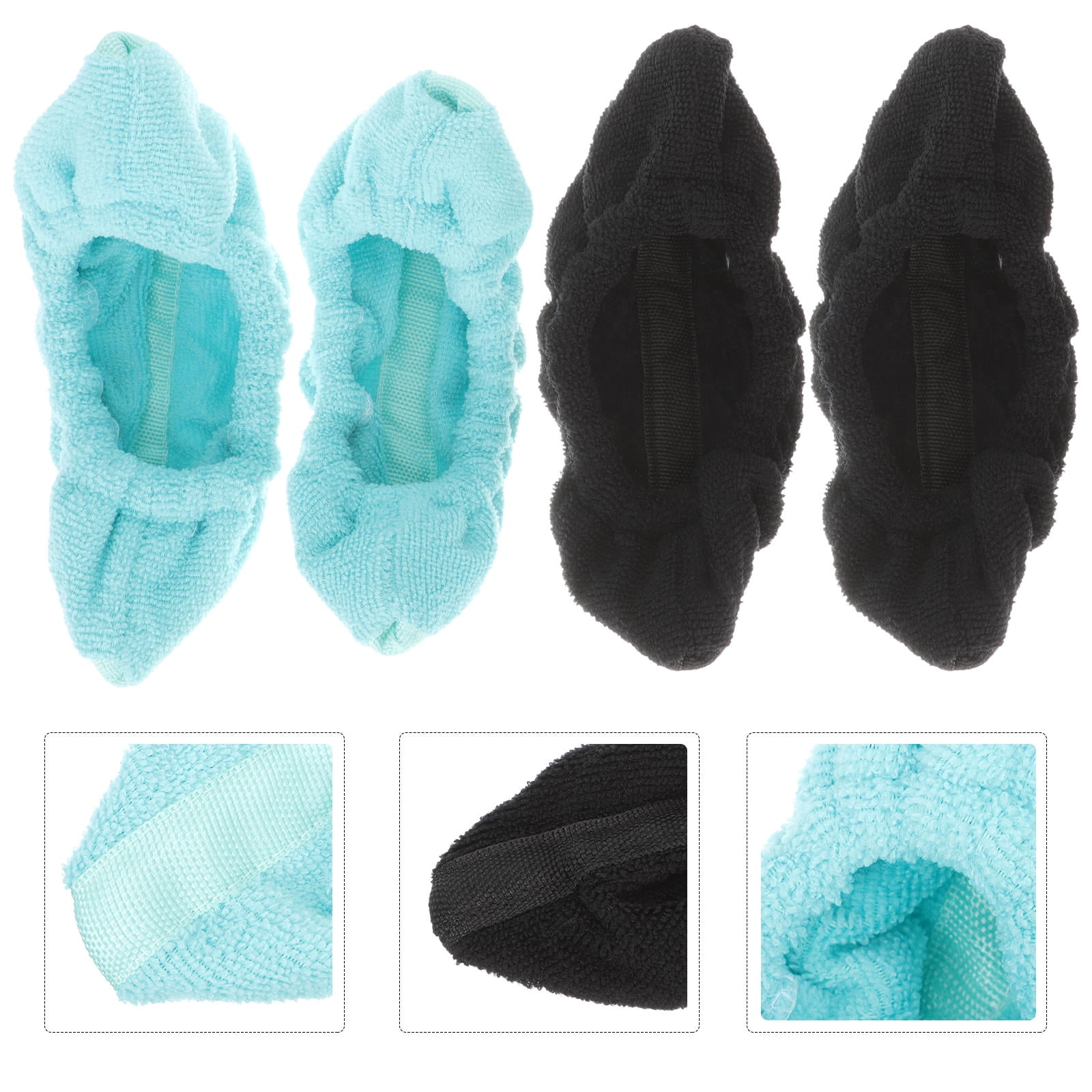 Worgeous 2 Pairs Microfiber Rectangular Ice Skating Skate Covers For ...