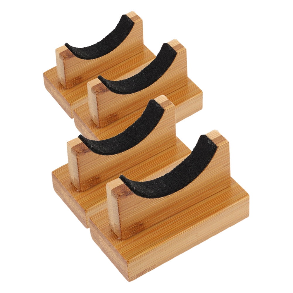 Worgeous 2 Pairs of Baseball Bat Display Rack Wooden Bat Holder Bat ...