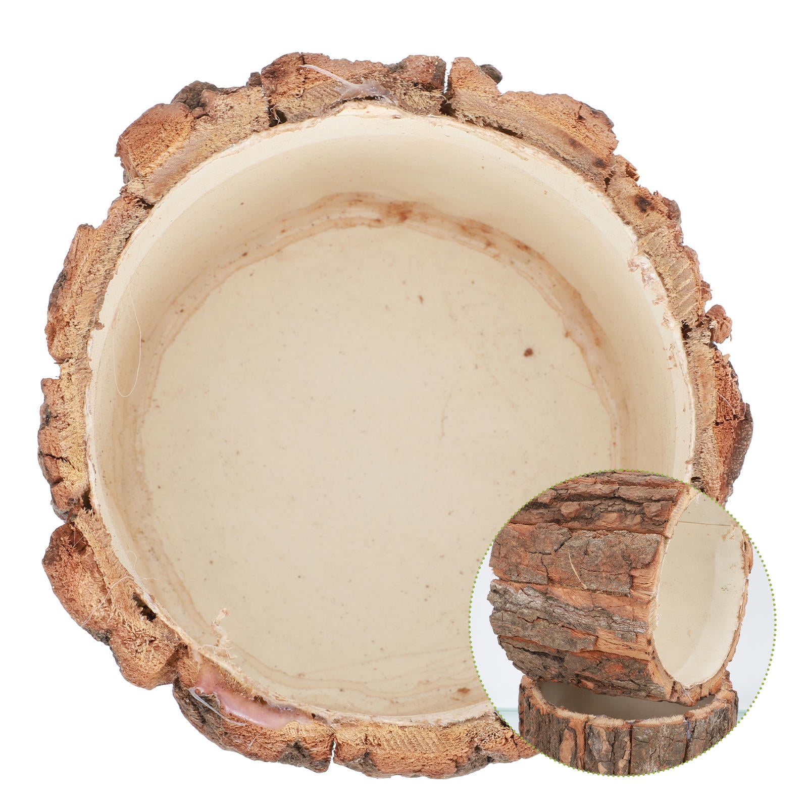 Worgeous 2 Pcs Bark Flower Bucket Rustic Indoor Planter Pots Stump ...