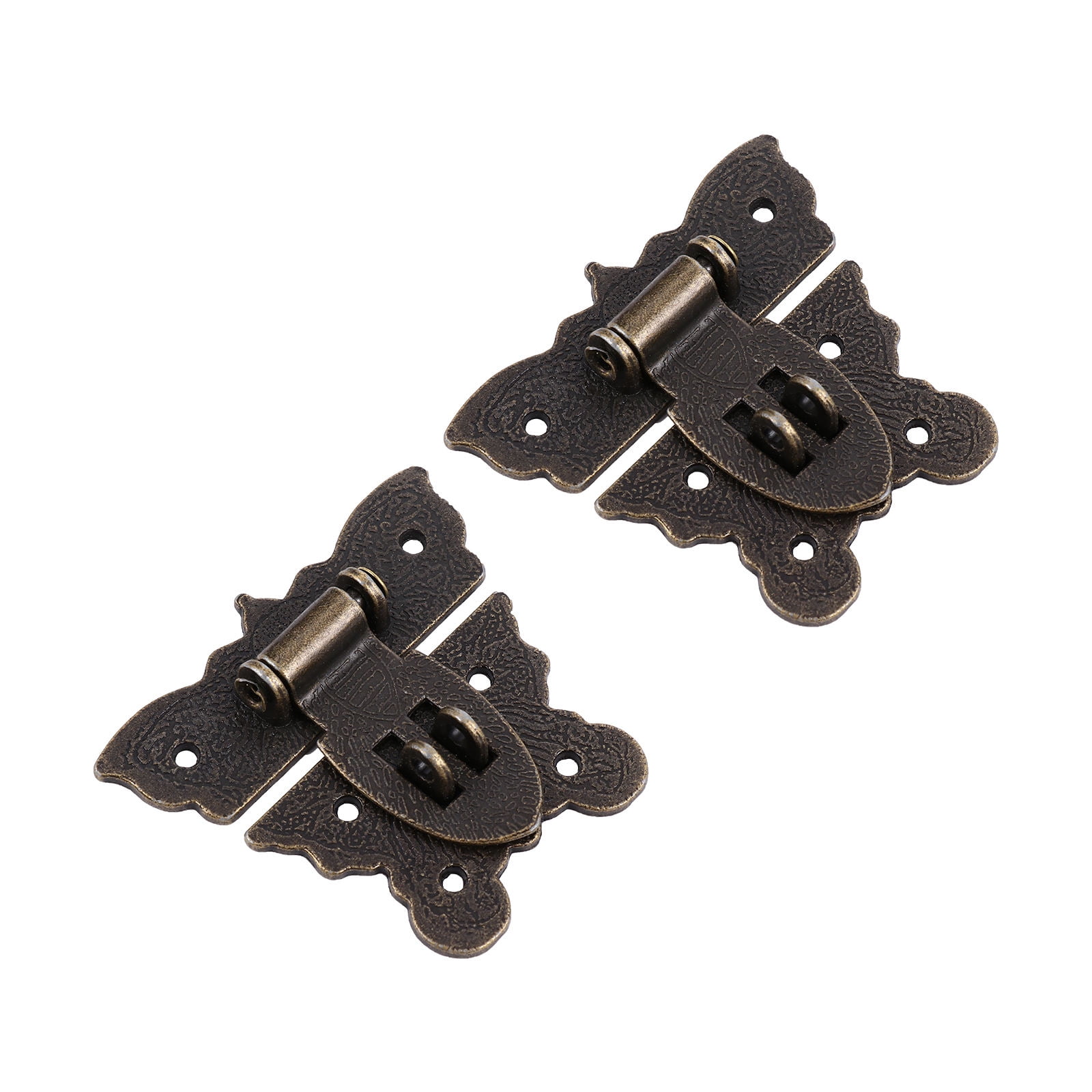 Worgeous 2 Pcs Butterfly Lock Hasp Locker Shed Door Latch Cabinet Locks ...