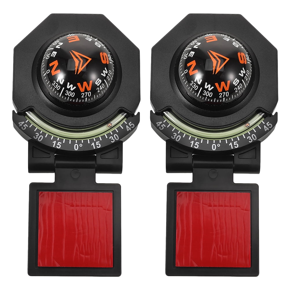 Worgeous 2 Pcs Car Compass Accessories Boat Self Adhesive Navigation ...