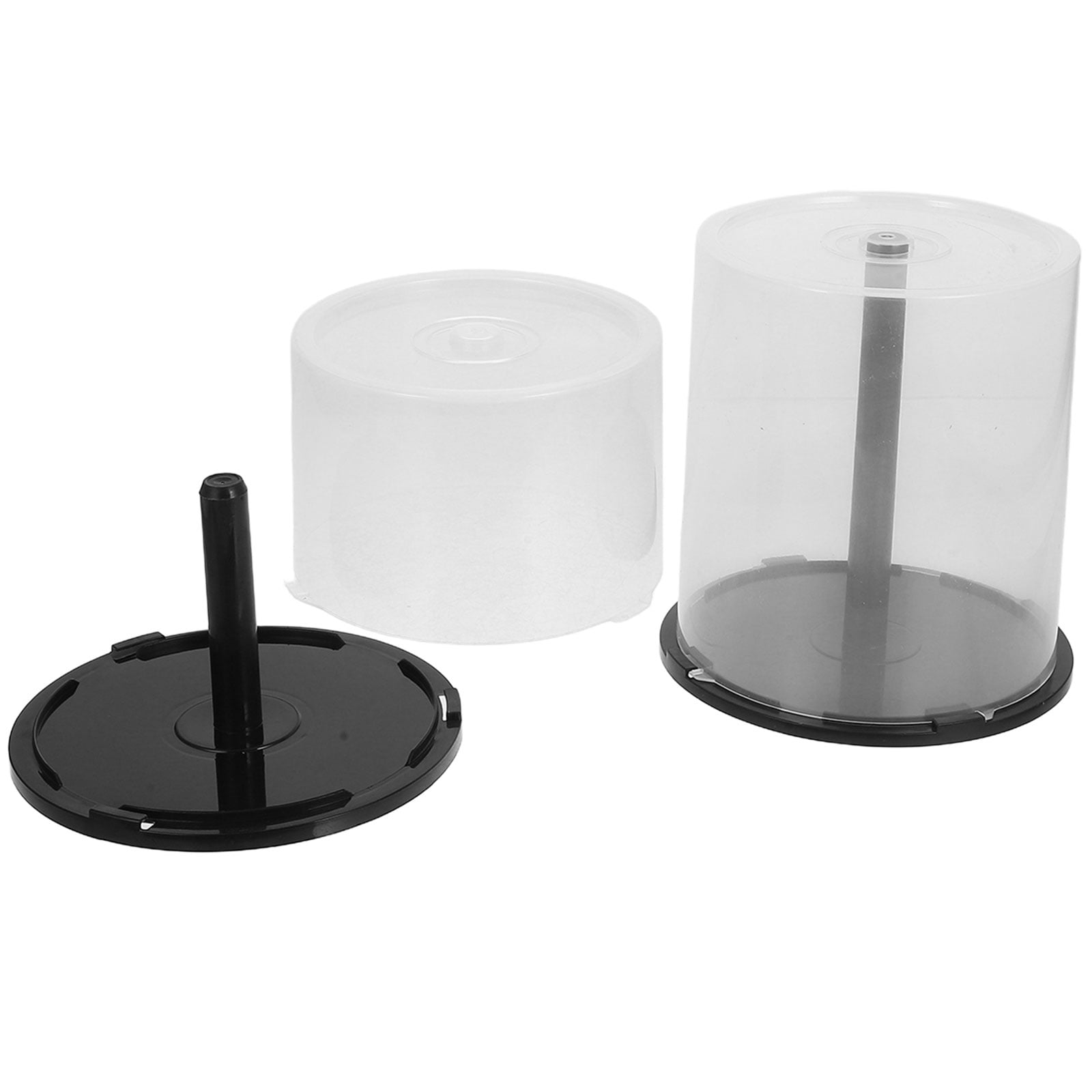 Worgeous 2 Pcs Clear Buckets Empty Dvd Case Hanger Elastic Band ...