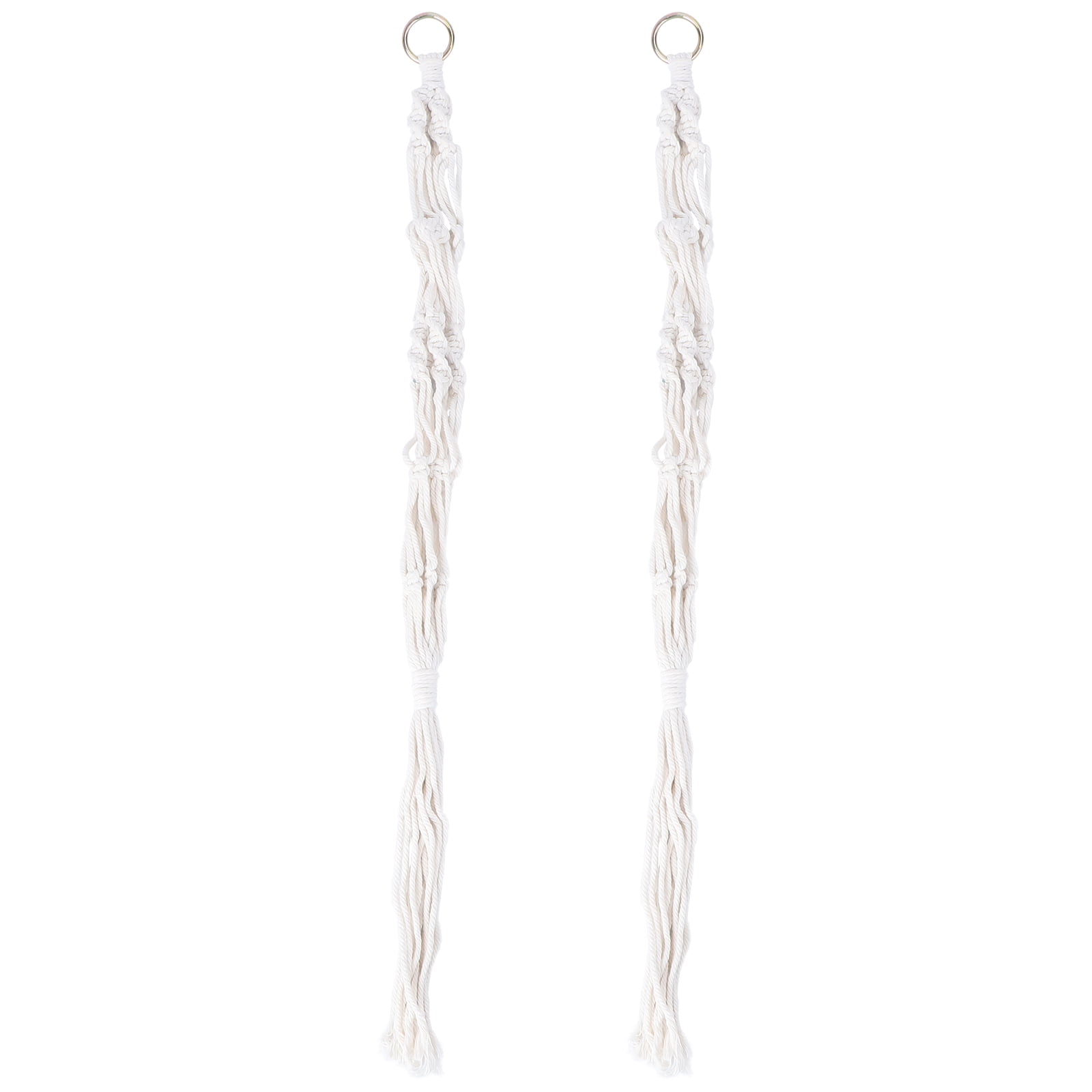 Worgeous 2 Pcs Cotton Rope Hanging Basket Wall for Indoor Plants ...
