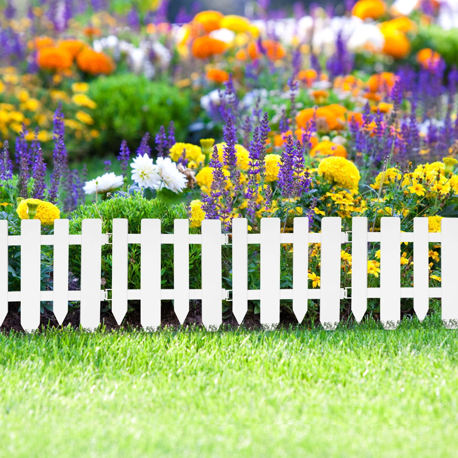 Worgeous 2 Pcs Fence Landscape Edging Plant Trellis Borders Plants Fences White - Walmart.com