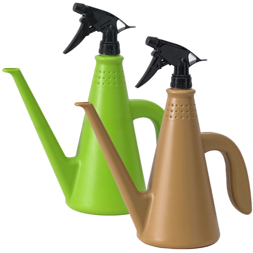 Worgeous 2 Pcs Household Watering Pot Can with Sprayer Sprinkler ...