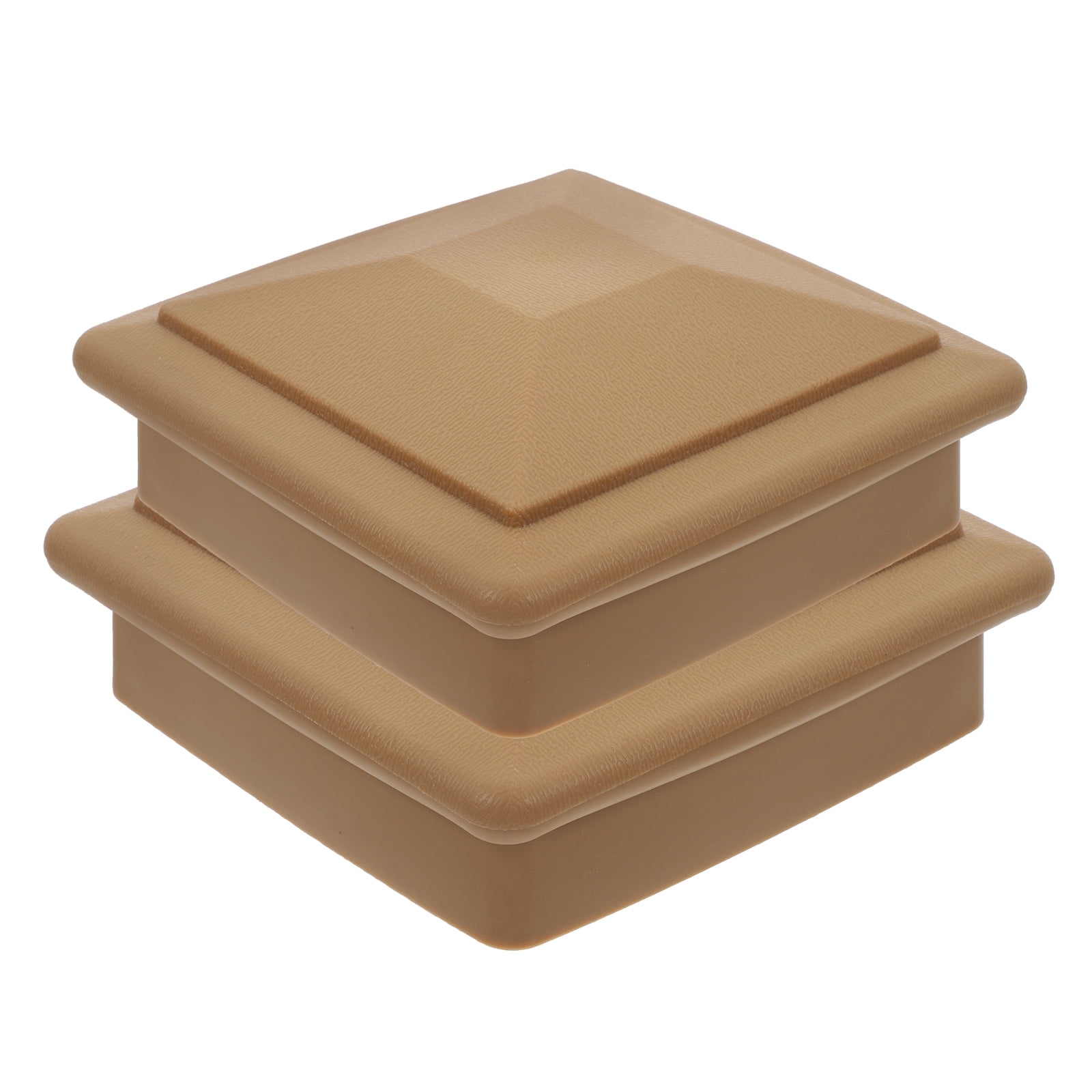 Worgeous 2 Pcs Plastic Fence Post Caps Pyramid Style Posts Top Caps ...