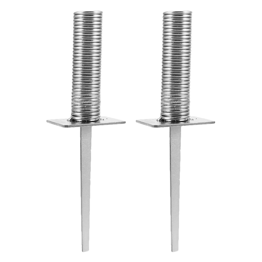 Worgeous 2 Pcs Stable Pole Mount Ground Stake for Corner Flag Silver ...