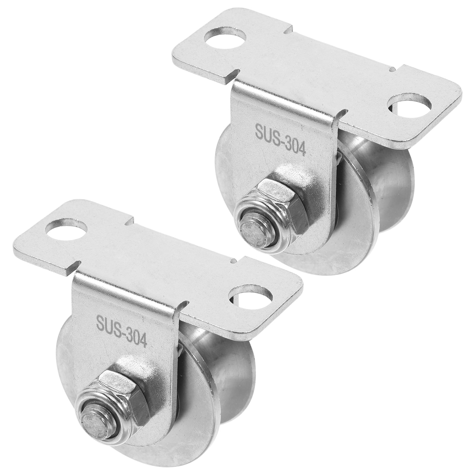 Worgeous 2 Pcs Stainless Steel Cable Pulley Wheel for Pulley Systems ...