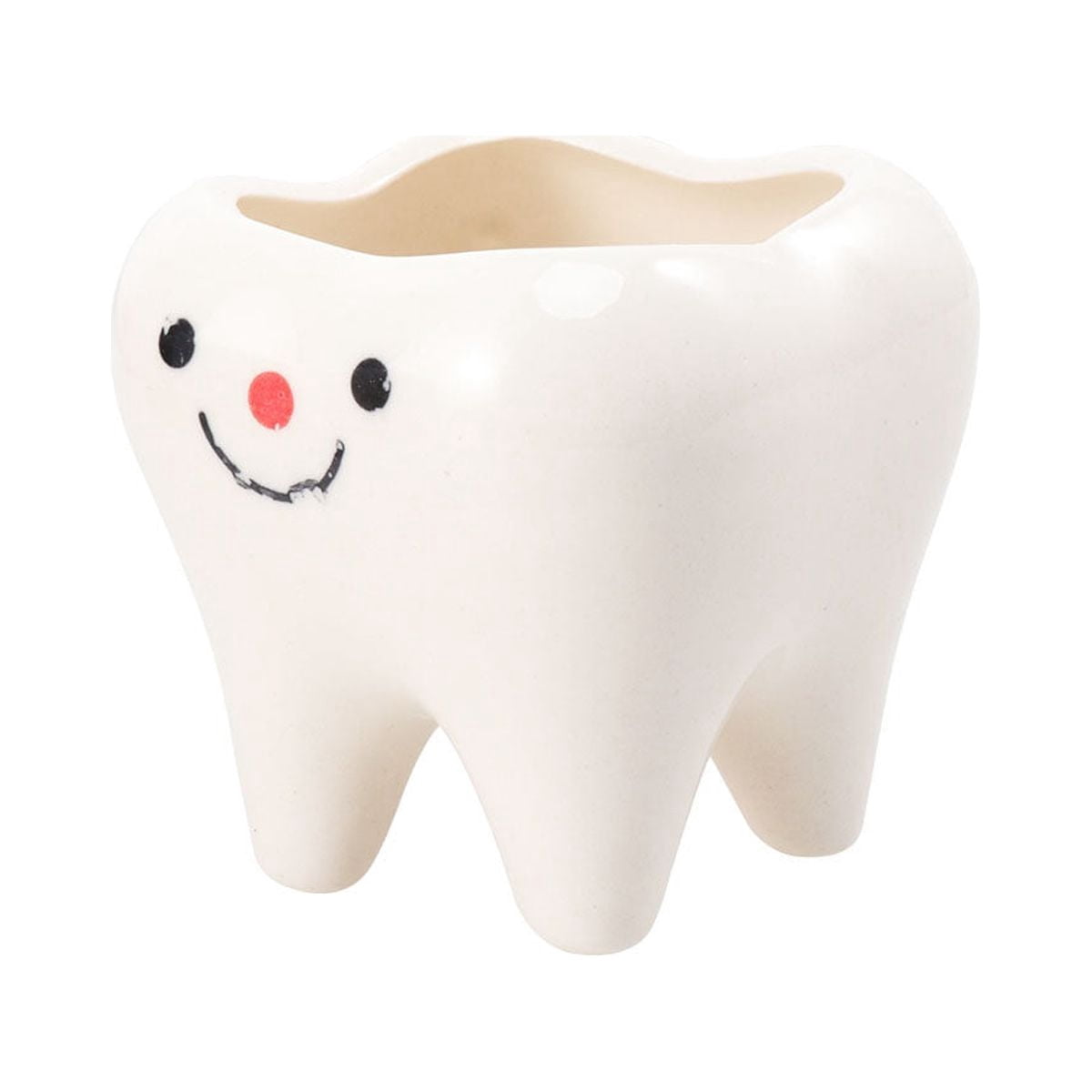 Worgeous 2 Pcs Teeth Ceramic Flower Pot Tooth Shaped Planter Holder ...