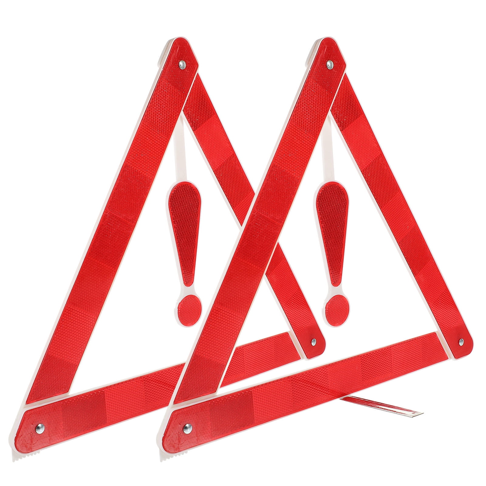 Worgeous 2 Pcs Warning Sign Auto Reflective Triangle Tripod Cars ...