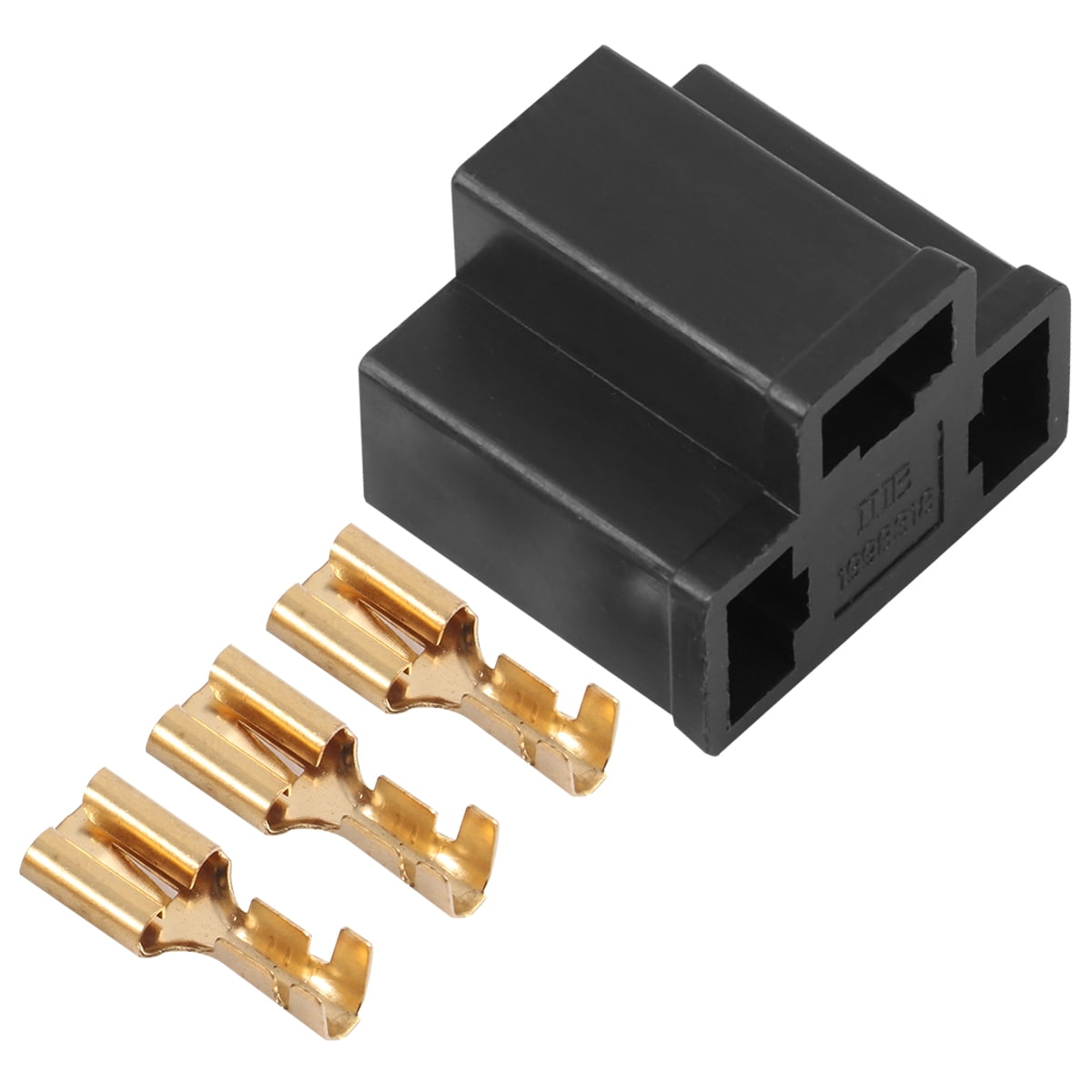 Worgeous Three Pin Connector Waterproof Connector Black Automobile ...