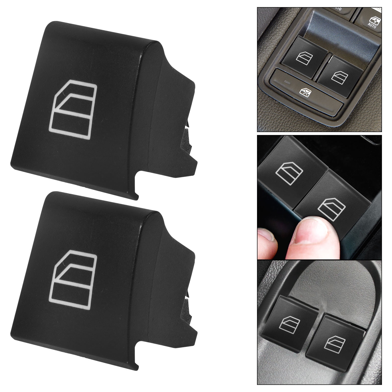 Worgeous 2 Pcs Window Switch Cover Interior Button Trim for The Black ...