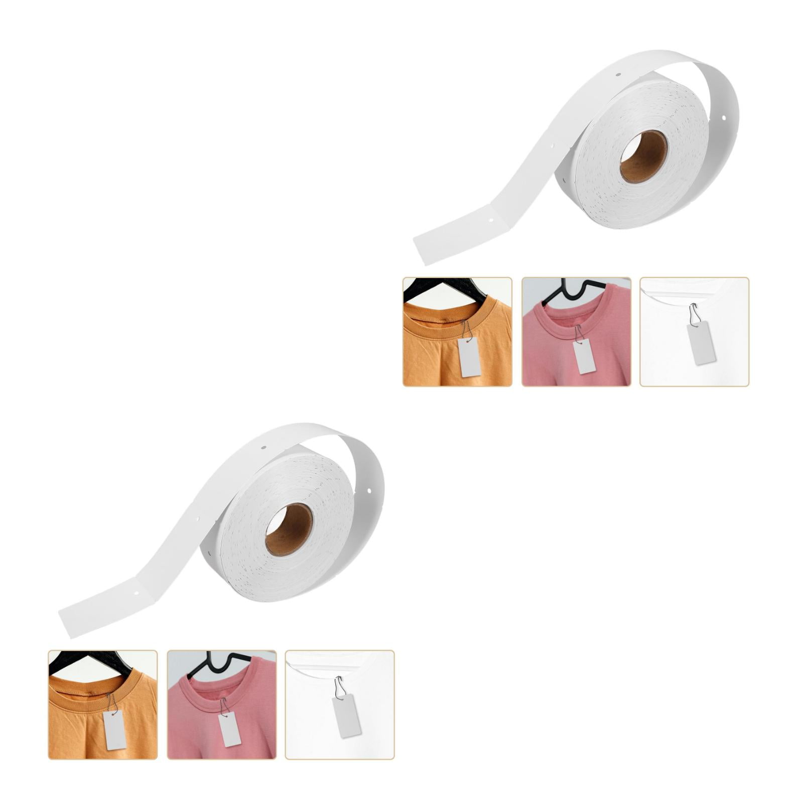 Worgeous 2 Rolls Copperplate Paper Blank Name Tags White Printable ...