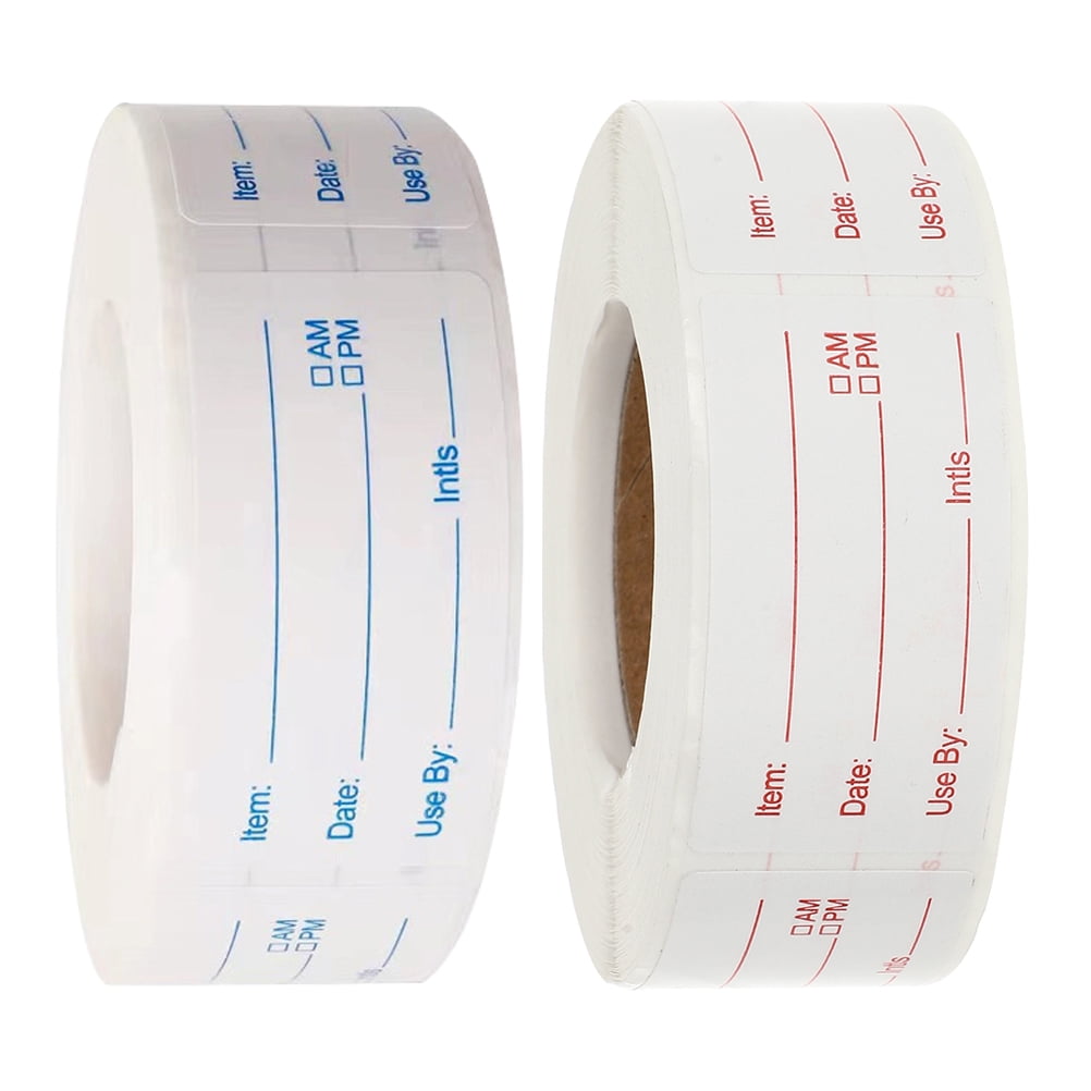 Worgeous 2 Rolls Food Storage Stickers Freezer Food Labels Jar Food ...