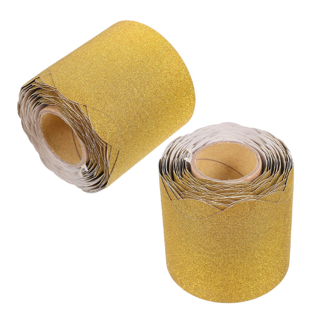 Worgeous 2 Rolls Of Bulletin Board Decorations Glitter Blackboard ...
