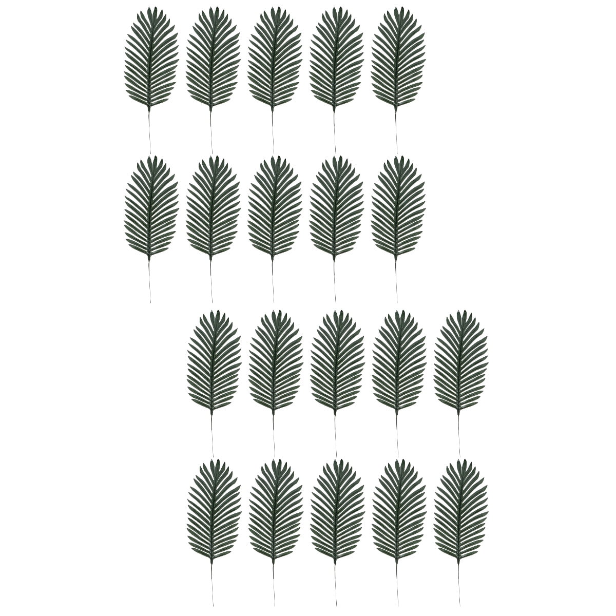 Worgeous 2 Sets 10pcs Areca Leaves Artificial Areca Leaves Stems Photo ...