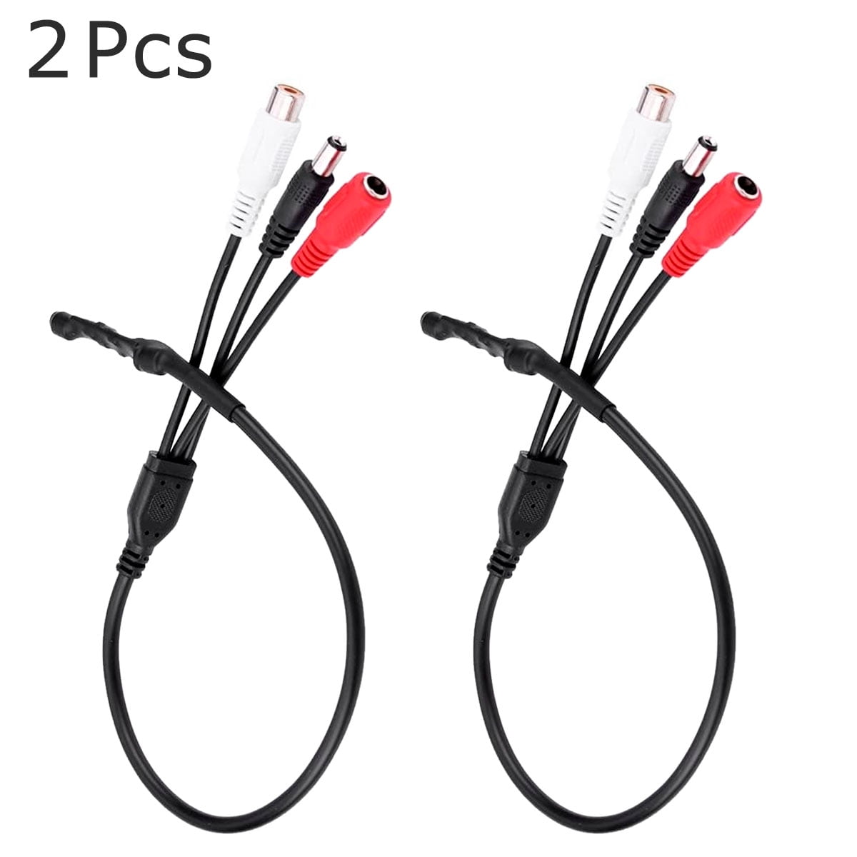 Worgeous 2 Sets Audio Monitoring Microphone Pickup Built-in Active ...