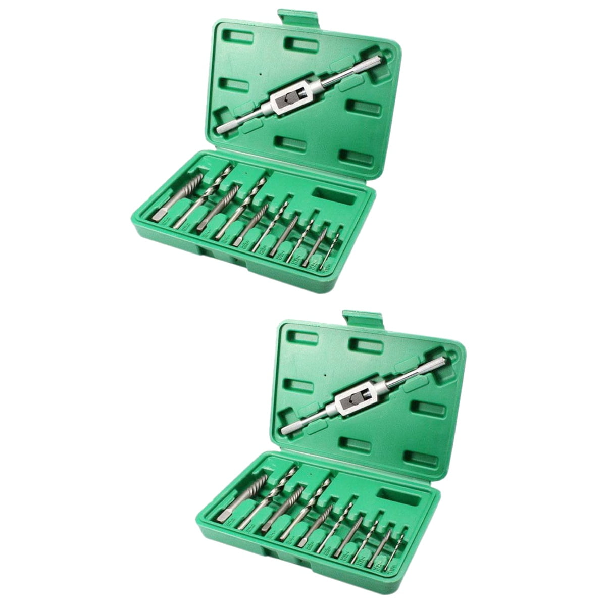 Worgeous 2 Sets Bolt Extractor Kit Stripped Screw Removal Tool Damaged ...