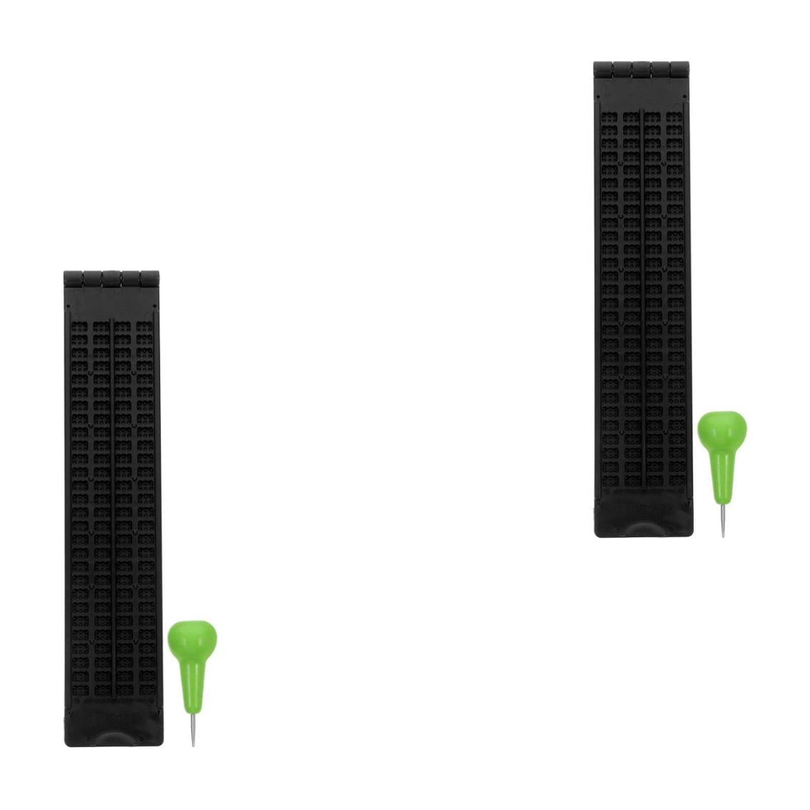 Worgeous 2 Sets Braille Training Kits Braille Education Tools 4-Line 28 ...