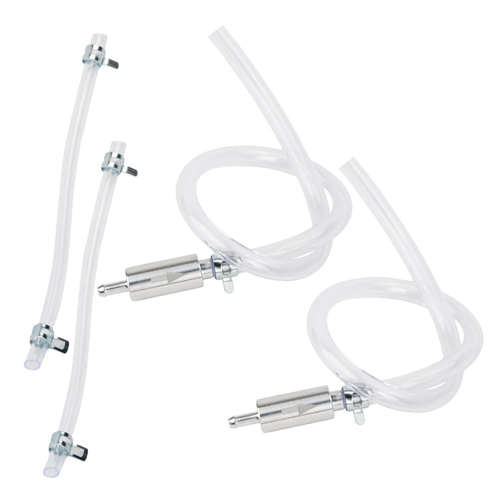 WORGEOUS 2 Sets Brake Bleeder Hose Universal Clutch One Way Valve Tube ...