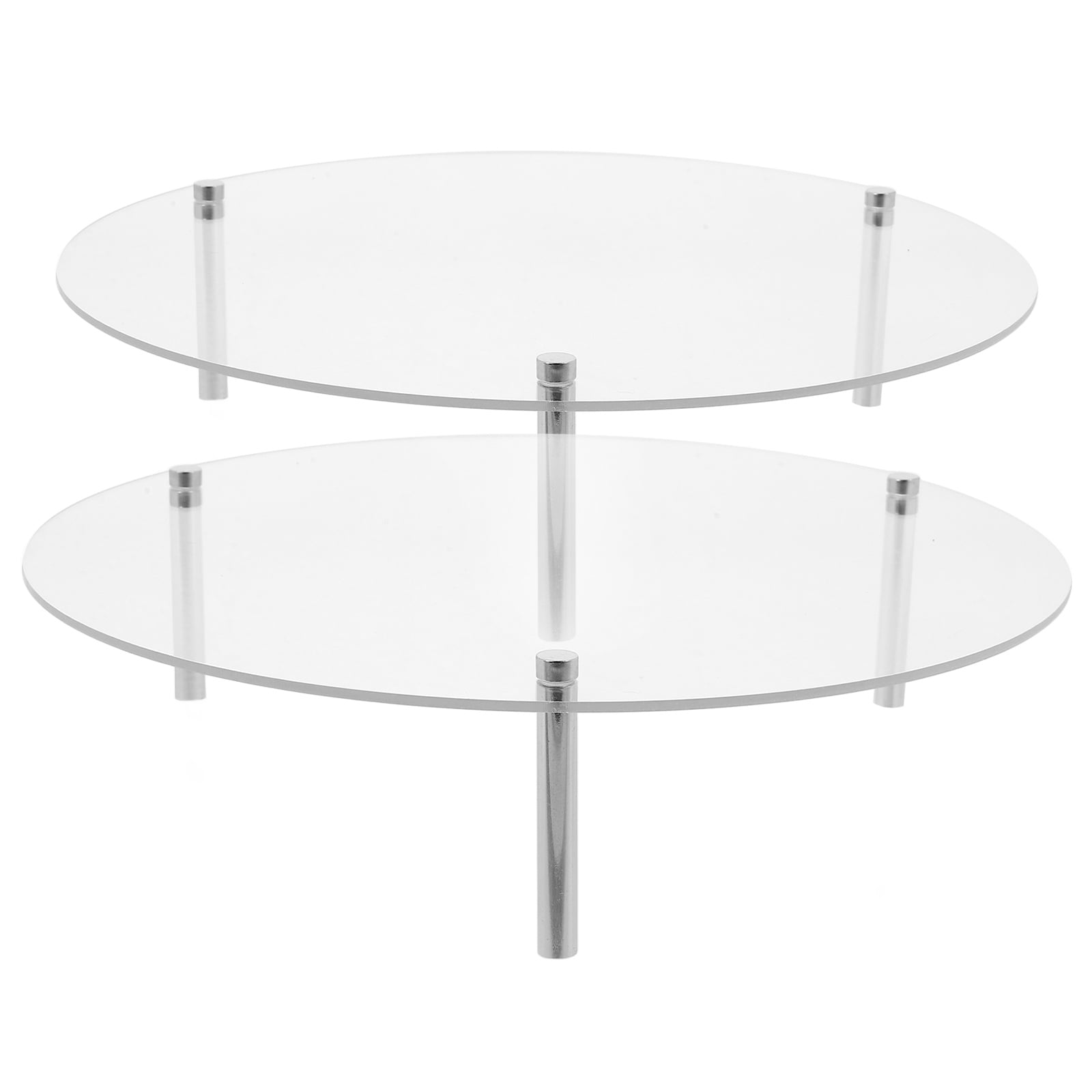 Worgeous 2 Sets Clear Acrylic Cake Serving Stand Dessert Stand With ...