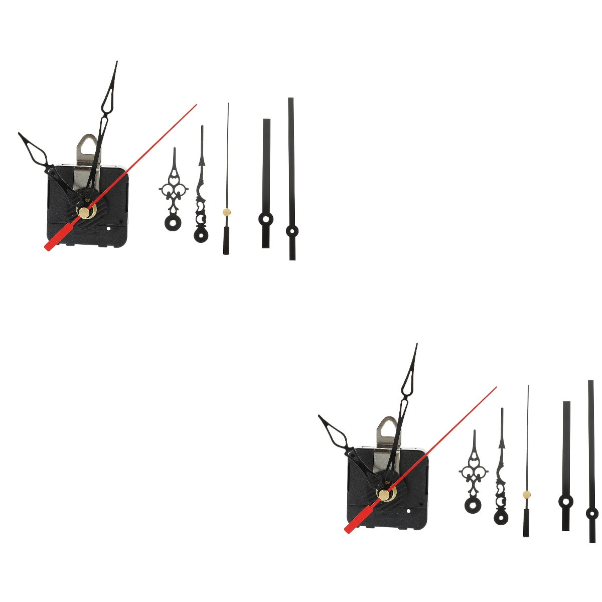 Worgeous 2 Sets Clock Mechanism Replacement Wall Clock Hands Metal ...