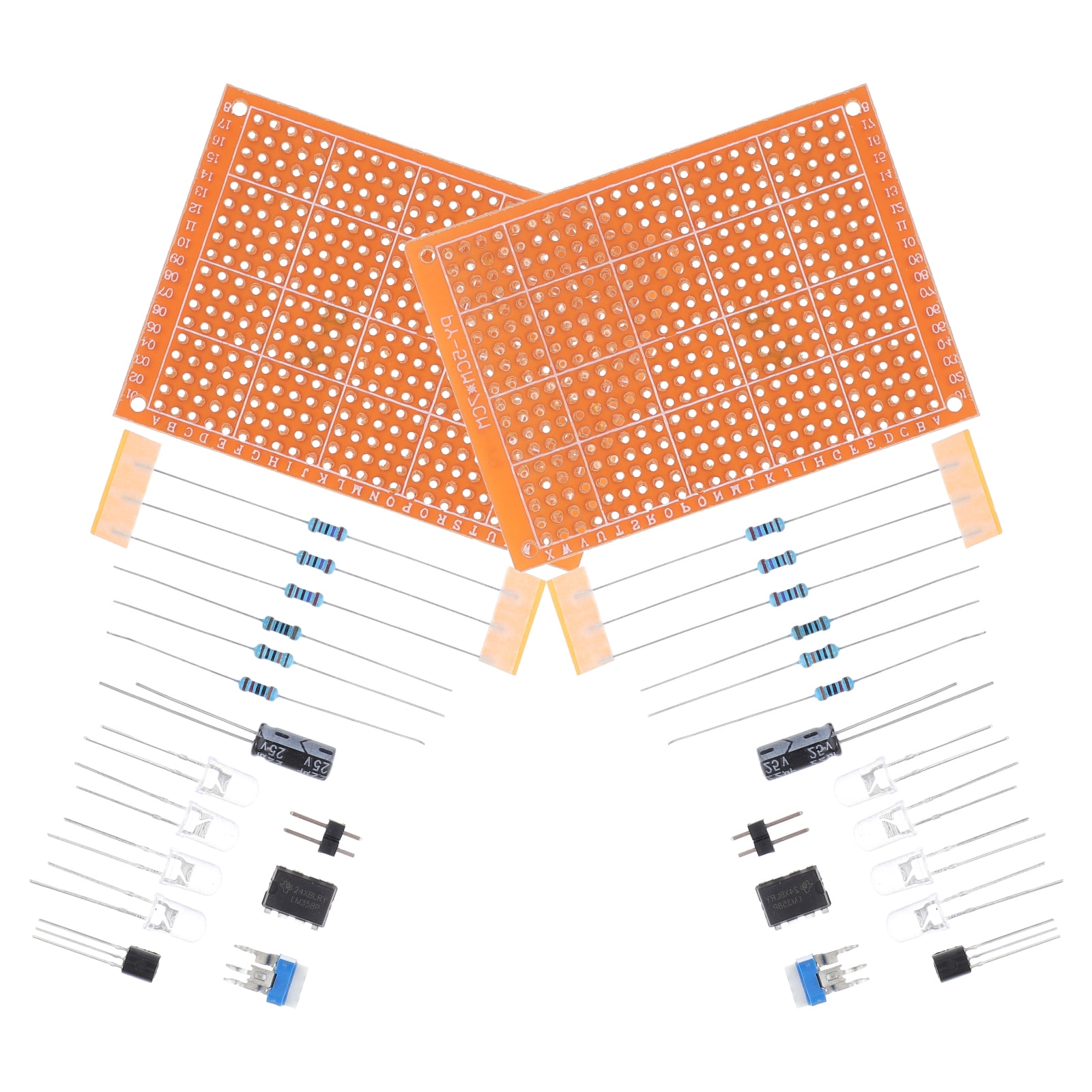Worgeous 2 Sets Diy Soldering Practice Kit For Students Diy Electronic ...