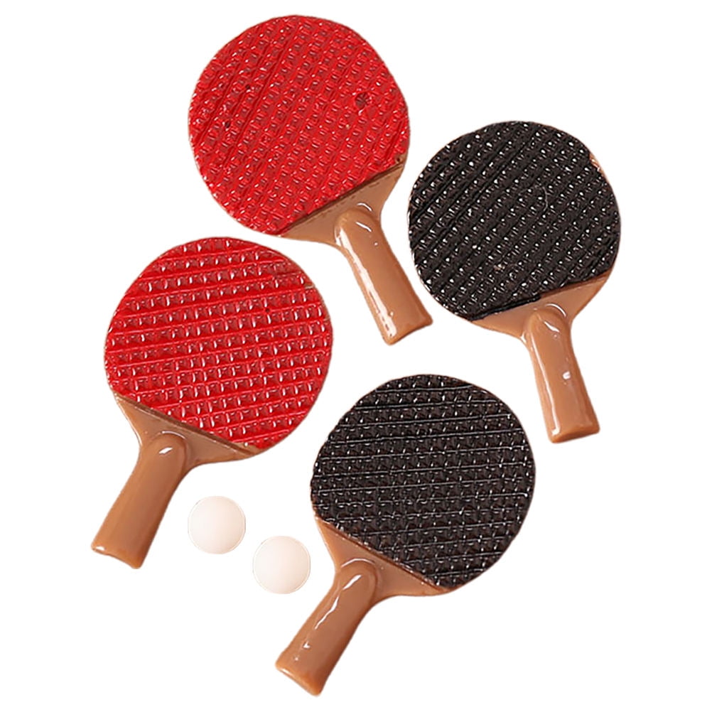 Worgeous 2 Sets Dollhouse 1/12 Mini Table Tennis Set Mini Table Tennis ...