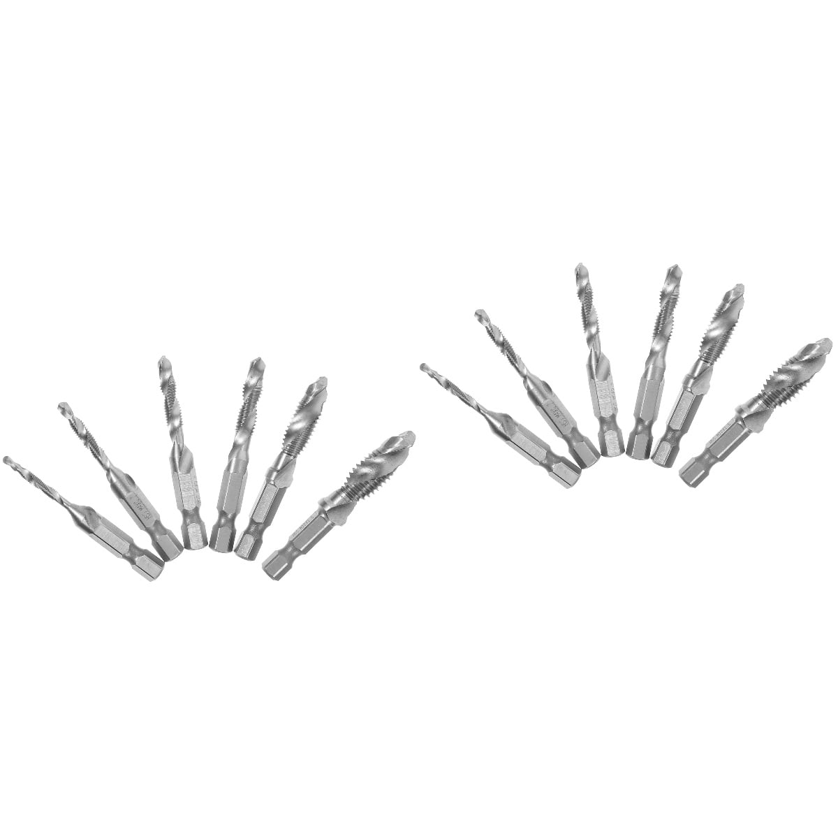 Worgeous 2 Sets Drill Bit Assorted Drilling Bit Side Cutting Tap Spiral ...