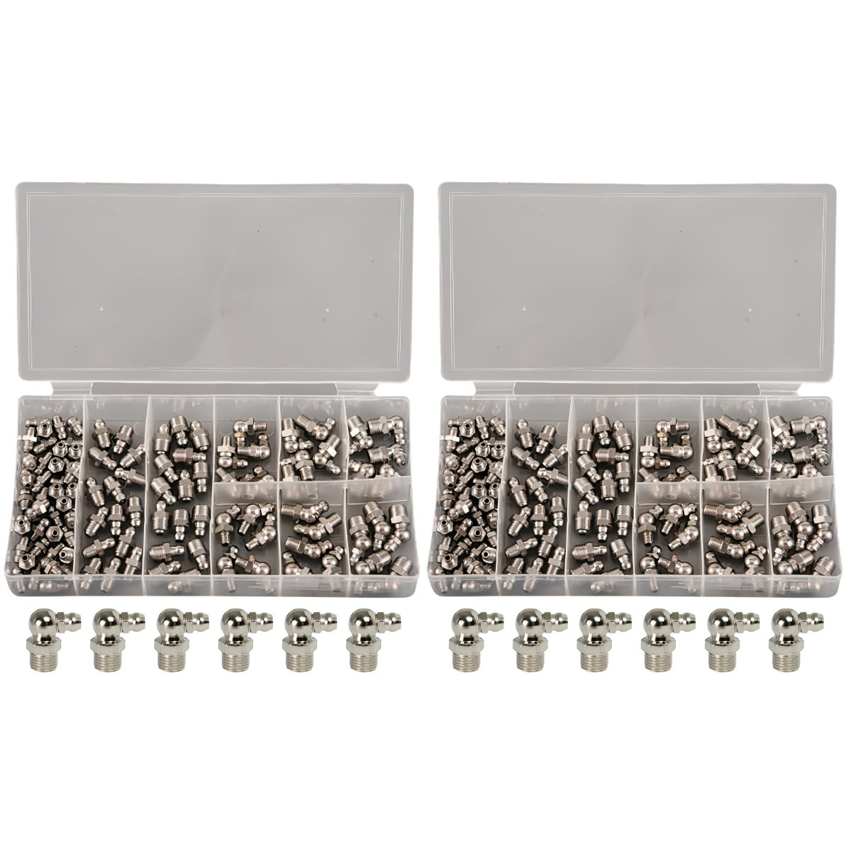 Worgeous 2 Sets Grease Nozzle Straight Grease Fitting Angled Grease ...