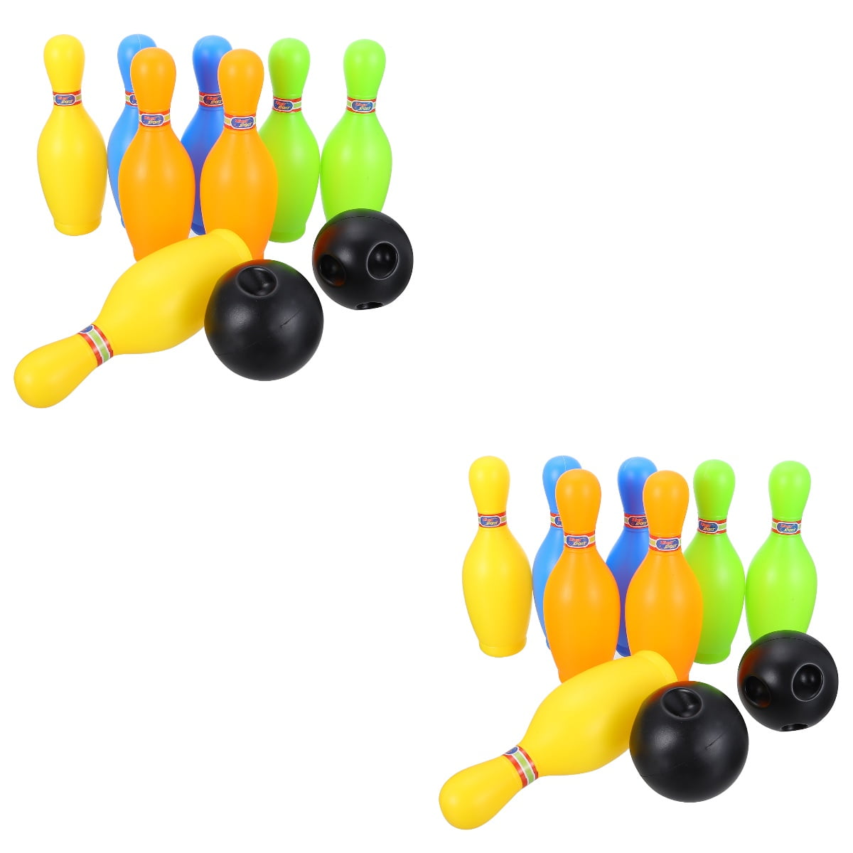 Worgeous 2 Sets Kids Bowling Set Toy Toddlers Educational Toys Birthday ...