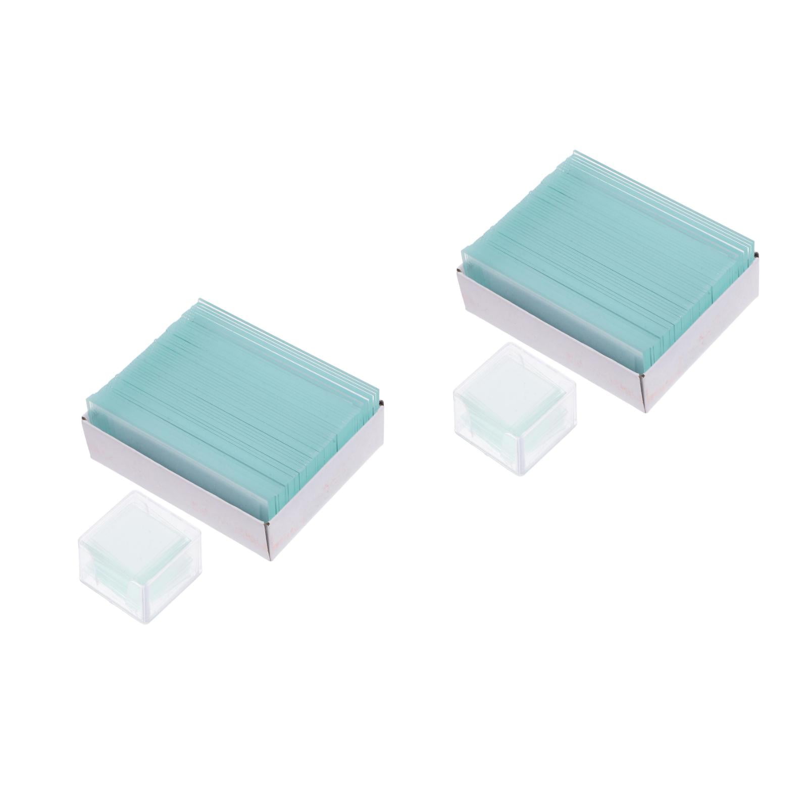 Worgeous 2 Sets Laboratory Microscope Slides and Cover Slips Glass ...