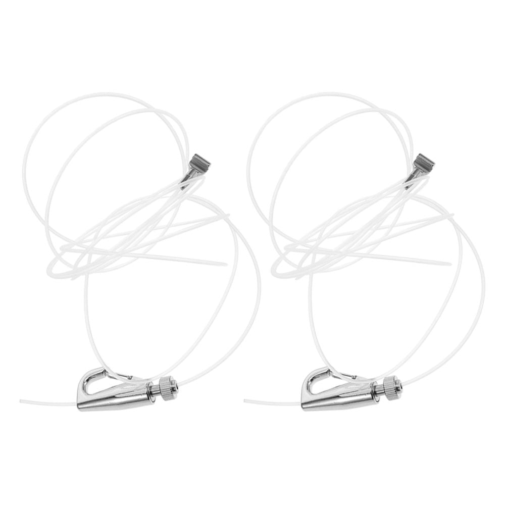 Worgeous 2 Sets Photo Rail Hanging System Wire Rope Picture Hanging ...