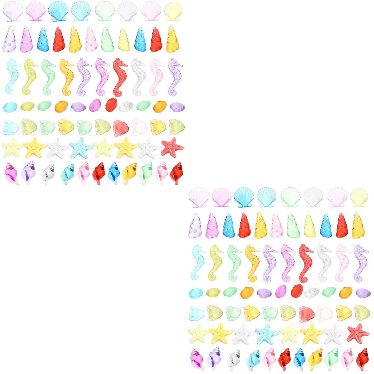 Worgeous 2 Sets Pool Gem Toys Ocean Gemstones Toys Pirate Games Prop ...