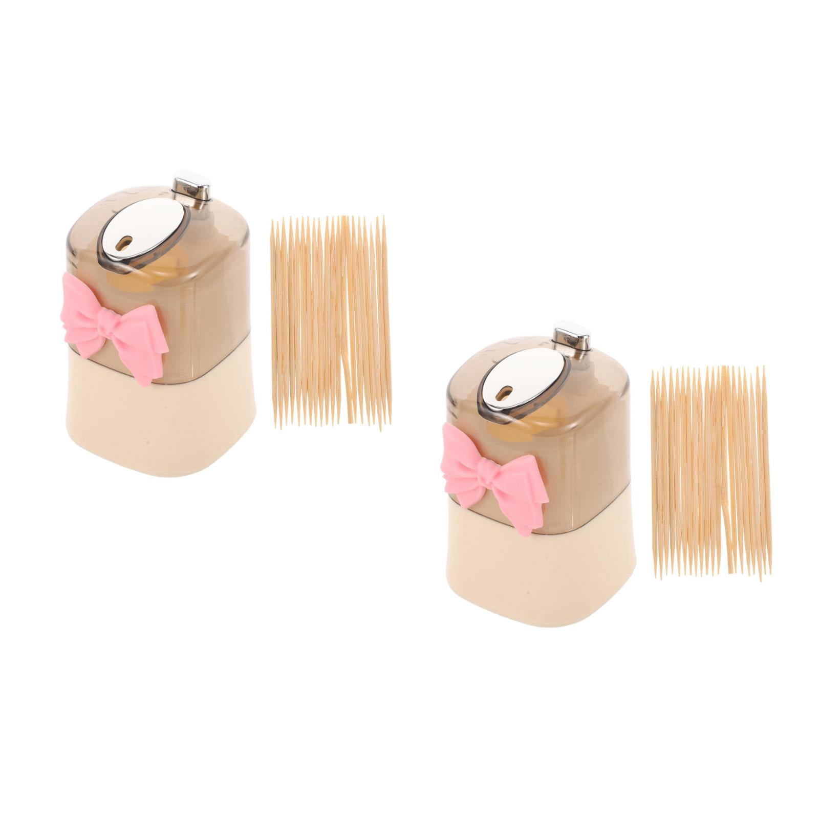 Worgeous 2 Sets Popping Up Toothpick Dispenser Cute Automatic Toothpick ...