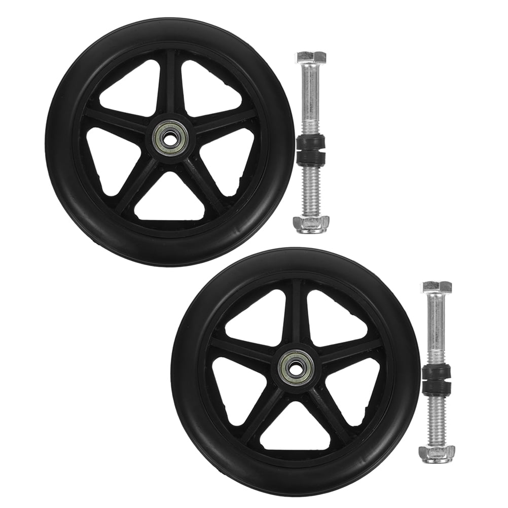 Worgeous 2 Sets Replaceable Wheel for Wheelchair Small Wheelchair Wheel ...