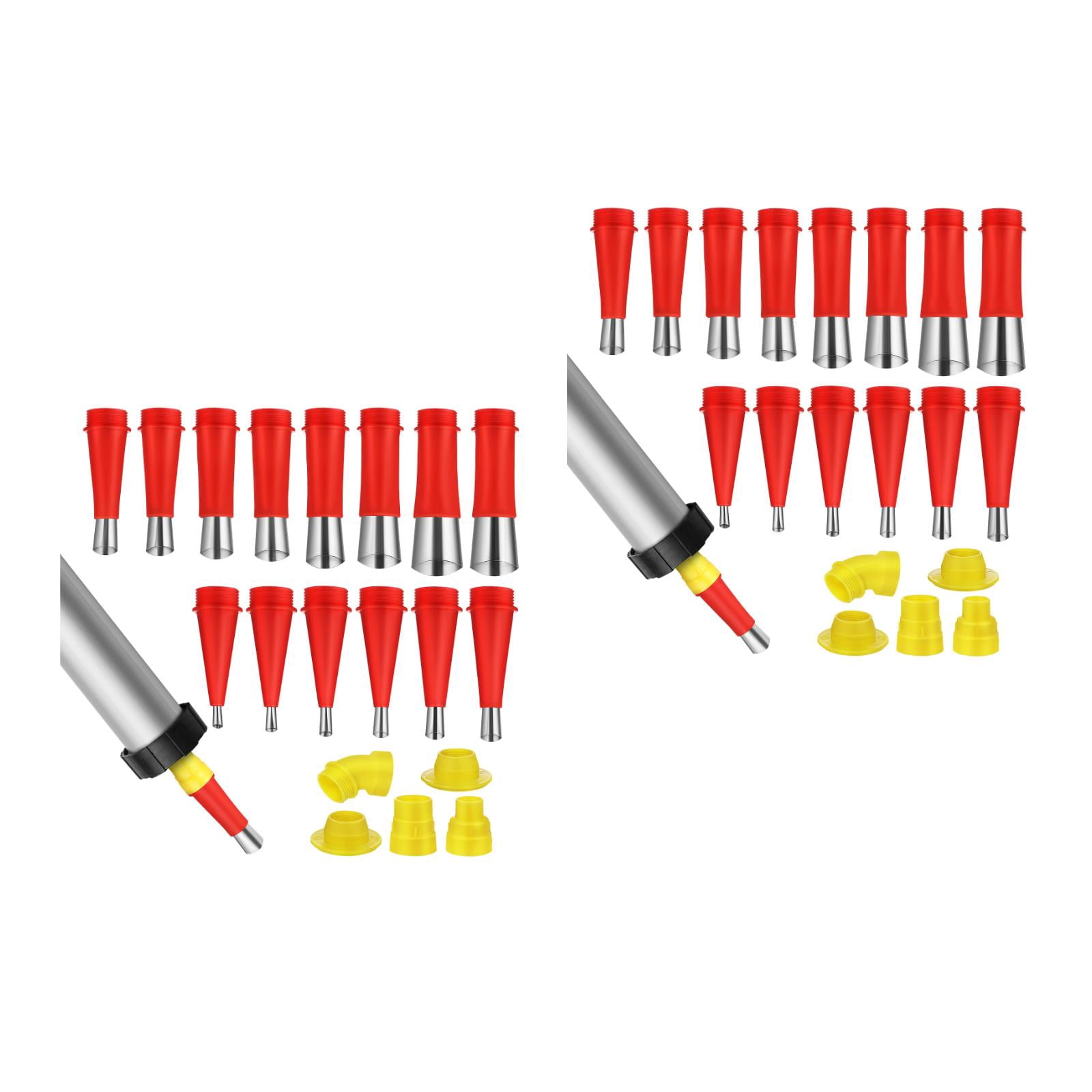 Worgeous 2 Sets Sealer Empty Caulk Tubes Rubber Nozzle Tool Work ...
