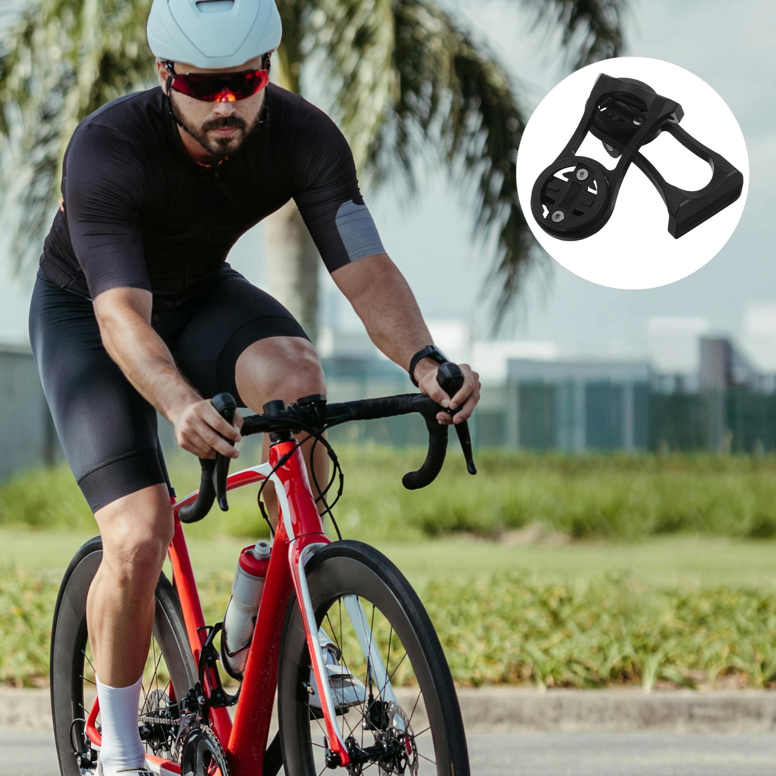 Worgeous 2 Sets Stable Bike Handlebar Mount Secure Camera Holder For ...