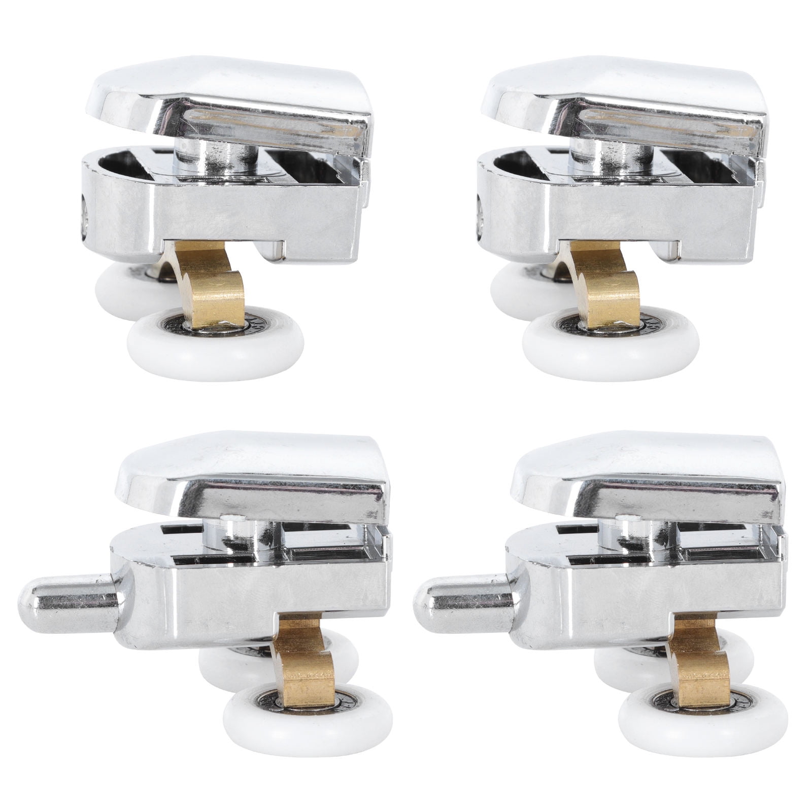 Worgeous 2 Sets Upper and Lower Wheels Door Track Roller for Shower ...