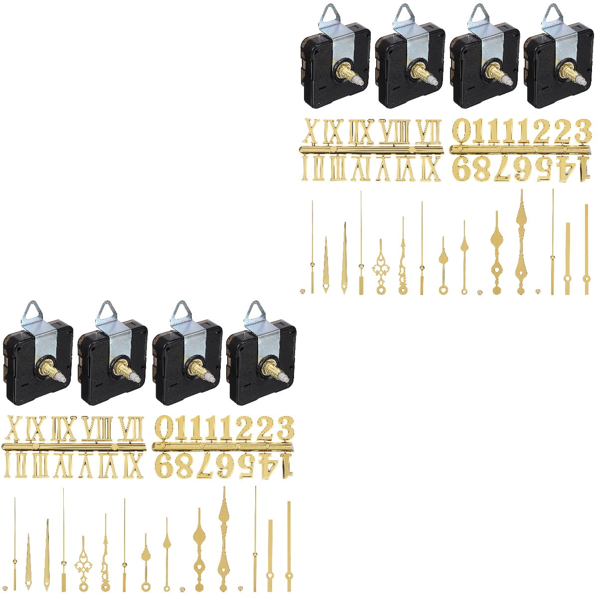 Worgeous 2 Sets Wall Clock Mechanisms Replacement Clock Parts Clock ...