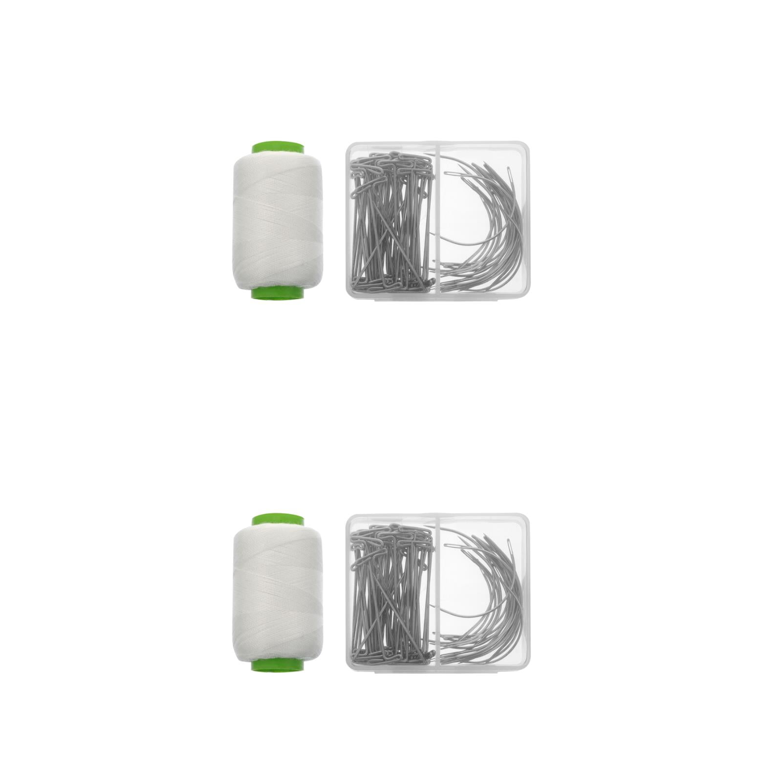 Worgeous 2 Sets Wig Making Pin Needles and Thread Set Wig T Pin C ...