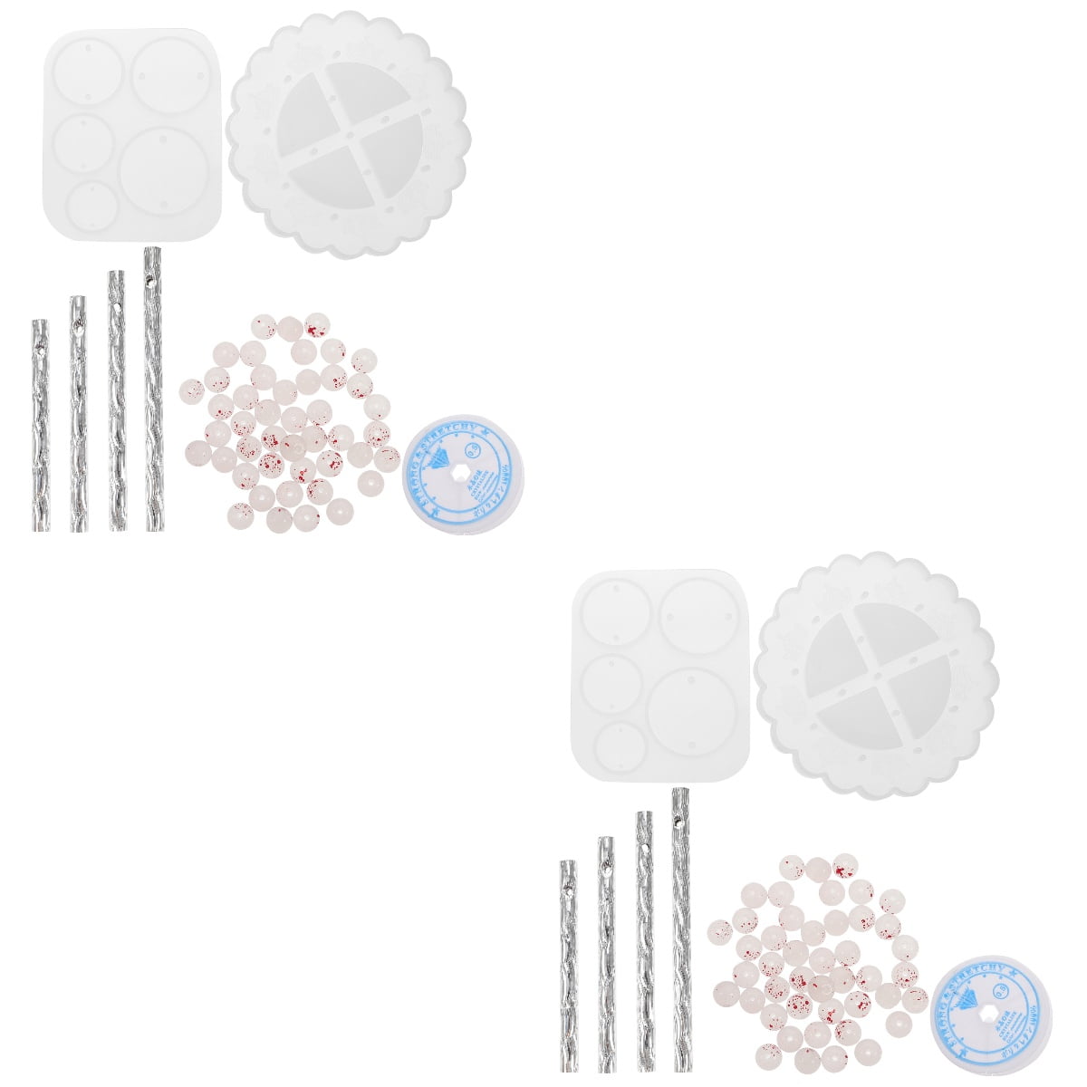 Worgeous 2 Sets of Epoxy Wind Chime Casting Molds Wind Chime DIY ...