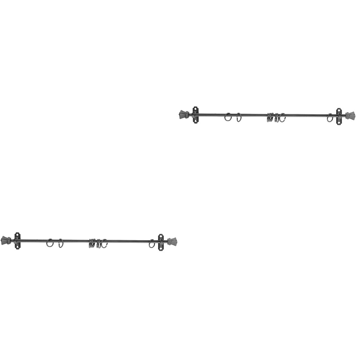 Worgeous 2 Sets of Miniature Curtain Rod Dollhouse Mini Curtain Pole ...